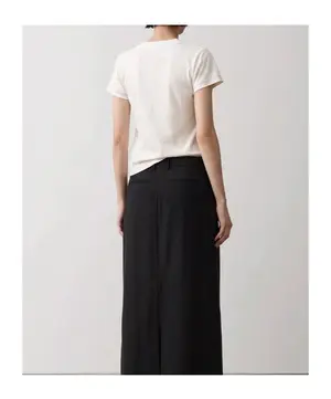 GANNI Cropped Graphic T-shirt - White