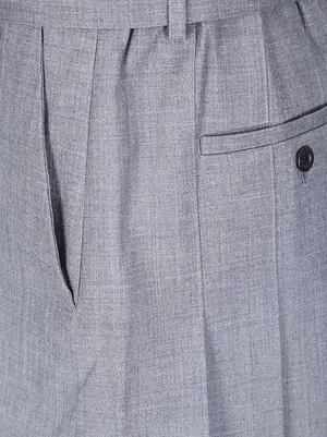 Sacai Belted Pleated Shorts