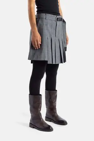 Sacai Belted Pleated Shorts
