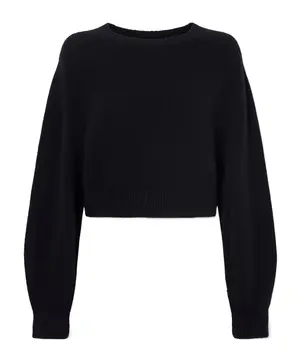 Khaite Masie Wool And Cashmere-blend Sweater - Black
