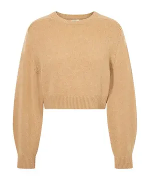Khaite Masie Wool And Cashmere-blend Sweater - Nude