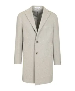Tagliatore Long-sleeved Coat - Grey