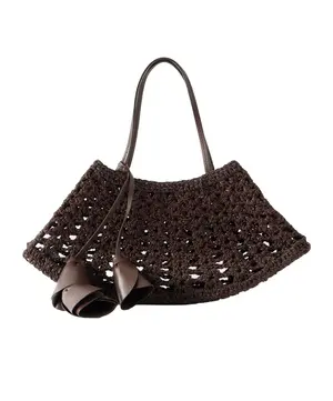 Magda Butrym Maya Crochet-knit Tote Bag - Black
