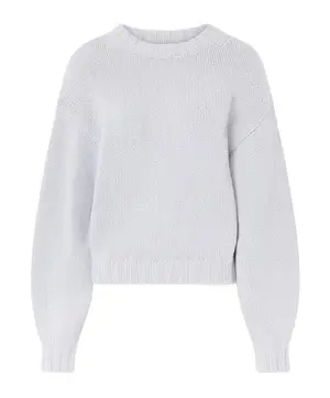 Khaite Gemma Knitted Cashmere Sweater - White