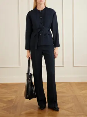 BLAZÉ MILANO Dales Crepe Belted Jacket