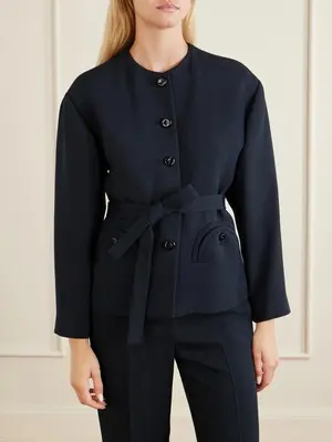 BLAZÉ MILANO Dales Crepe Belted Jacket