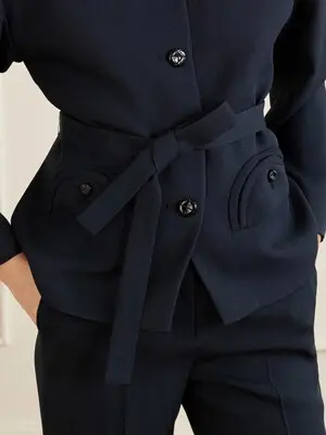 BLAZÉ MILANO Dales Crepe Belted Jacket