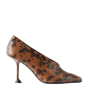 Proenza Schouler Snake-effect Leather Pumps - No