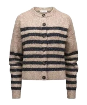Brunello Cucinelli Long Sleeve Striped Cardigan