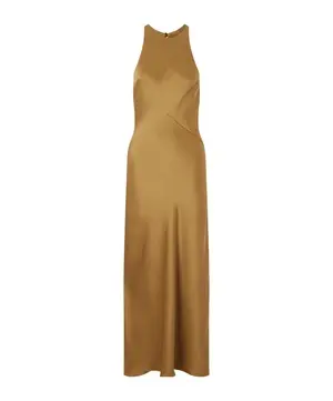 BLAZÉ MILANO Novalis Crepe Midi Dress - Bright Yellow
