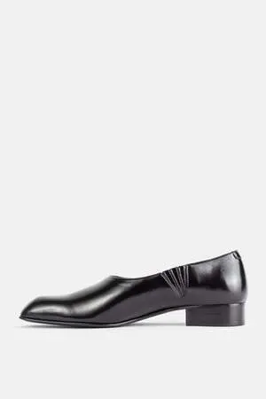 Khaite Colt Leather Slip-on Loafers