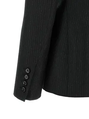 BLAZÉ MILANO Pinstriped Double-breasted Blazer