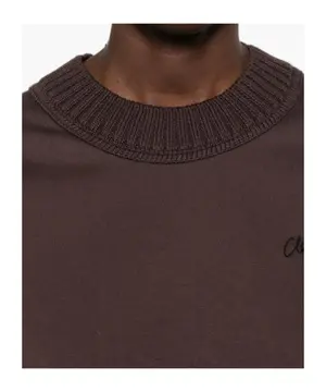 Closed Ribbed-trim Logo-embroidered Sweatshirt