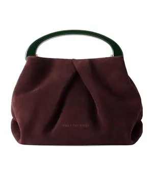 Dries Van Noten Suede Clutch - Black