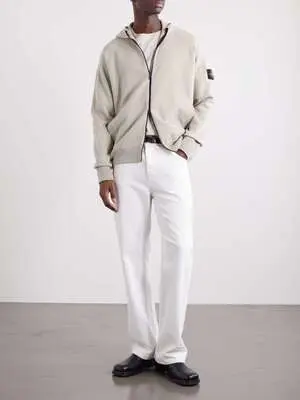 Stone Island Wool-blend Zip-up Hoodie