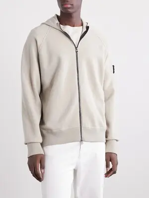 Stone Island Wool-blend Zip-up Hoodie - Neutrals