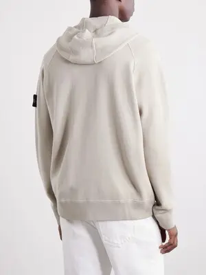Stone Island Wool-blend Zip-up Hoodie - Neutrals