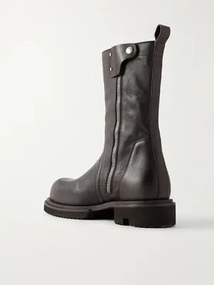 Rick Owens Creeper Gabe Washed Leather Boots