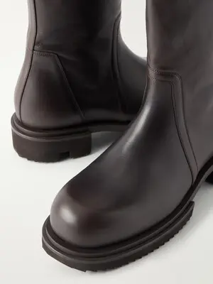 Rick Owens Creeper Gabe Washed Leather Boots