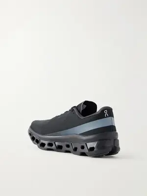 On Cloudmonster Stretch-knit Sneakers - Black