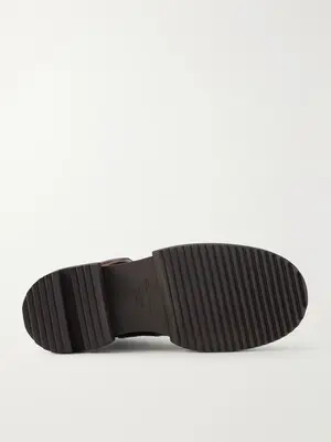 Rick Owens Army Gabe Leather Lace-up Boots - Brown
