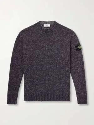 Stone Island Virgin Wool-blend Sweater - Gray