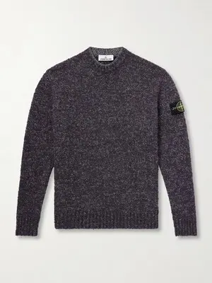 Stone Island Virgin Wool-blend Sweater - Gray