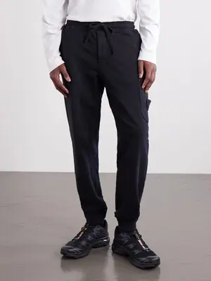 Stone Island Straight-leg Cotton-fleece Sweatpants