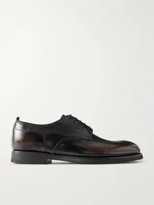 Officine Creative Bariton Flex 005 Leather Derby Shoes - Black