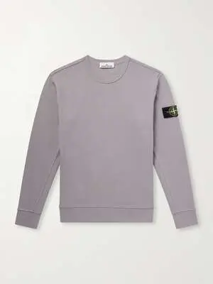 Stone Island Cotton-jersey Sweatshirt - Gray
