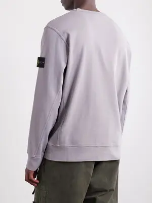 Stone Island Cotton Jersey Sweatshirt - Gray
