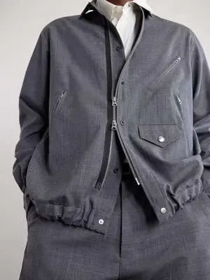 Sacai Woven Blouson Jacket