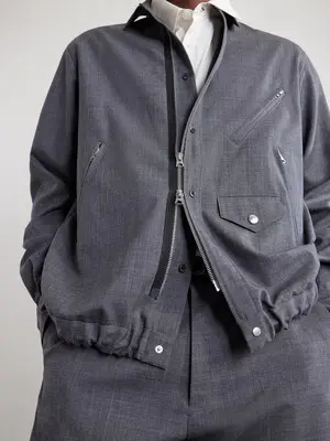 Sacai Woven Blouson Jacket