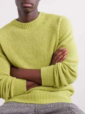 Dries Van Noten Brushed Alpaca-blend Sweater