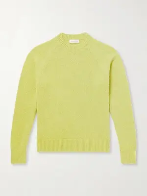 Dries Van Noten Brushed Alpaca-blend Crewneck Sweater
