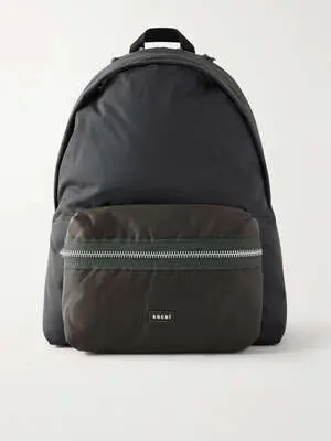 Sacai Logo-appliquéd Shell Backpack