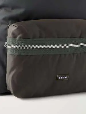Sacai Logo-appliquéd Shell Backpack