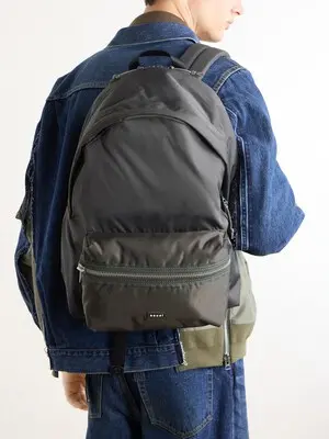 Sacai Logo Appliqué Shell Backpack