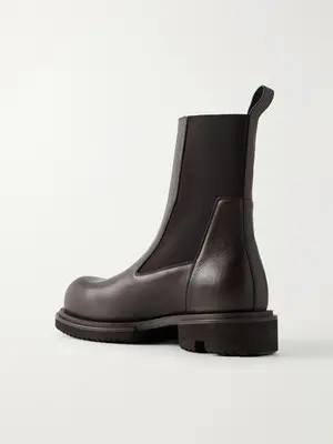 Rick Owens Beatle Leather Chelsea Boots