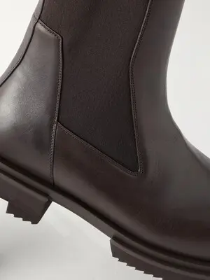 Rick Owens Beatle Leather Chelsea Boots