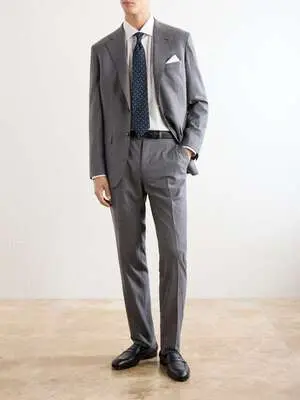 Brioni Straight-leg Wool-twill Suit Trousers