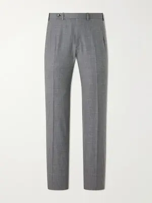 Brioni Straight-leg Wool-twill Suit Trousers - Gray