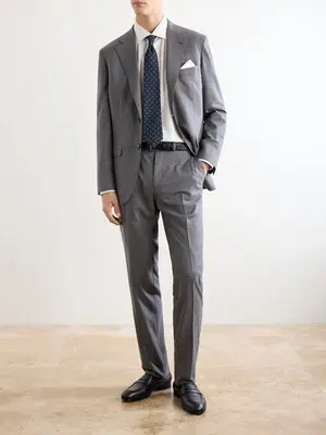 Brioni Straight-leg Wool-twill Suit Trousers