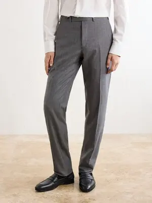 Brioni Straight-leg Wool-twill Suit Trousers