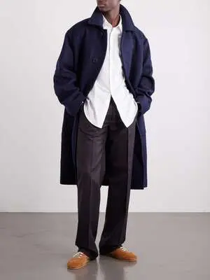 Dries Van Noten Panvel Straight-leg Herringbone Wool Trousers