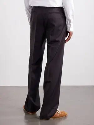 Dries Van Noten Panvel Herringbone Wool Trousers
