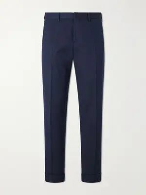 Dries Van Noten Philip Straight-leg Cotton And Wool-blend Twill Trousers