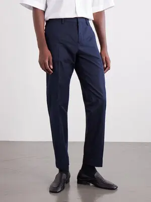 Dries Van Noten Philip Straight-leg Cotton And Wool-blend Twill Trousers