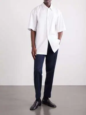 Dries Van Noten Philip Straight-leg Cotton And Wool-blend Twill Trousers