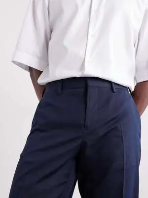 Dries Van Noten Philip Straight-leg Cotton And Wool-blend Twill Trousers
